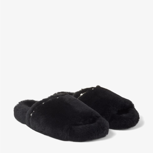 Jimmy Choo | Shoes | Jimmy Choo Acinda Shearling Embellished Slippers ...
